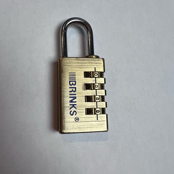 Brinks | Other | Brinks Gold Combination Dial Padlock | Poshmark